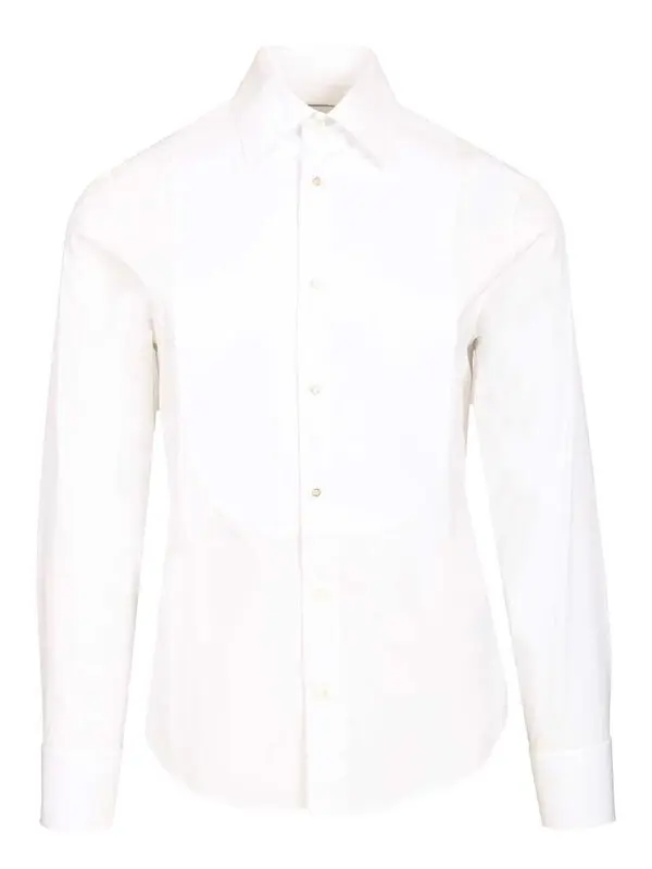 Burberry Slim-fit Cotton Tuxedo Shirt - White