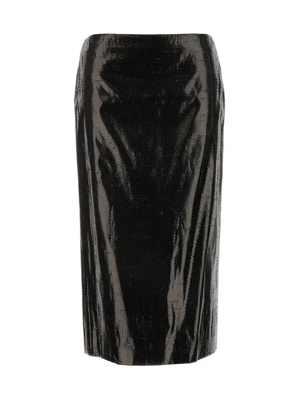 Alexander McQueen Canvas Skirt - Black