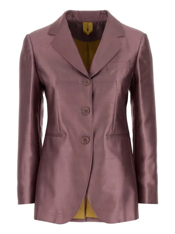 Max Mara Malaga Silk Cotton Blazer - Multicolor