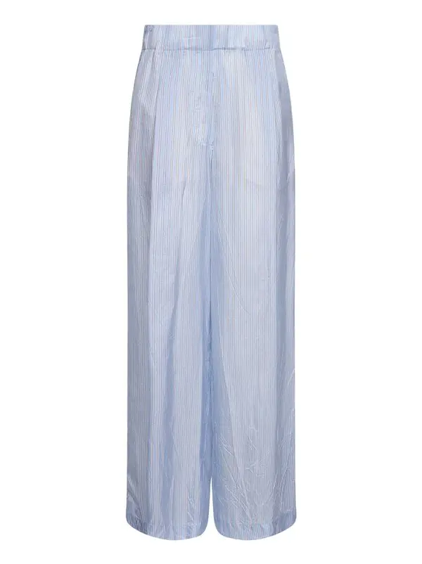 Dries Van Noten Striped Cupro Wide-leg Trousers - Multicolor