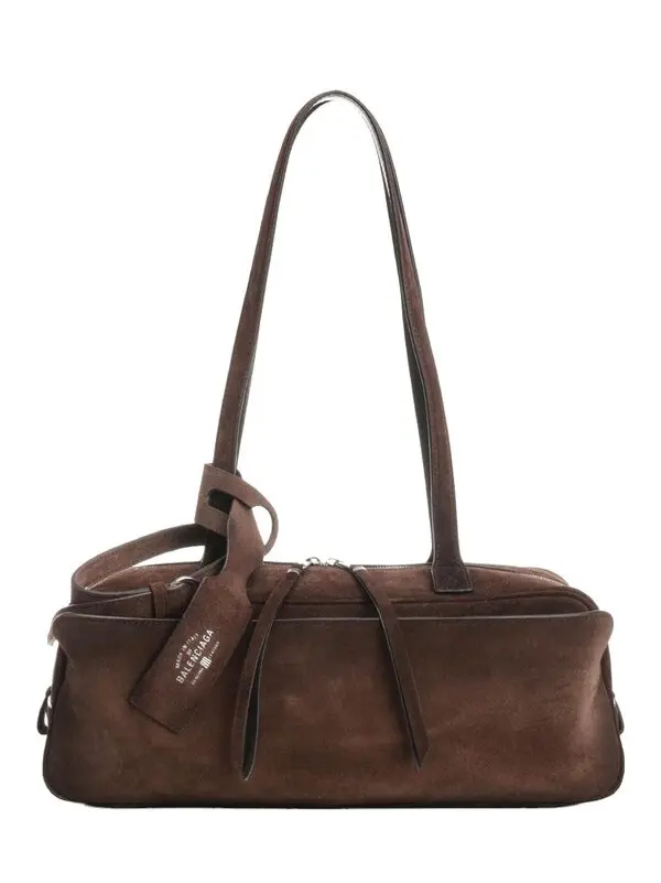 Balenciaga Carrie Small Bowling Bag - Brown