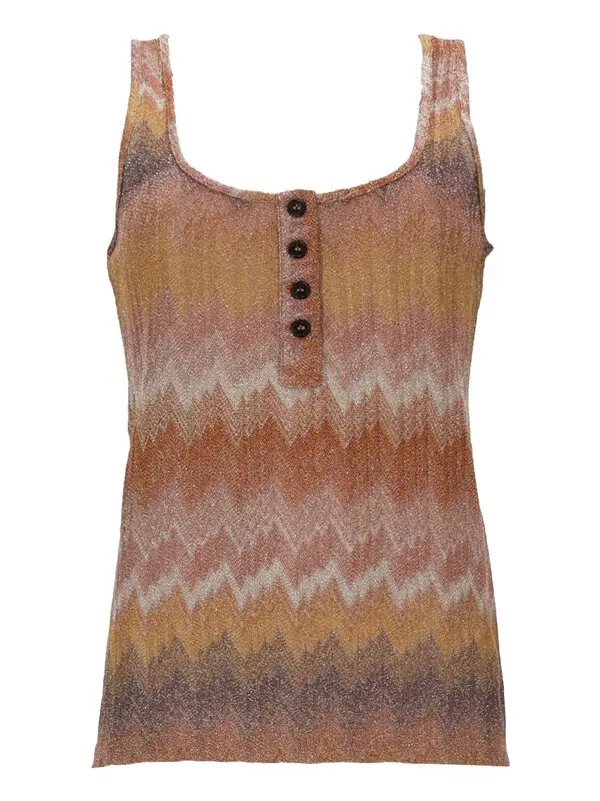 Missoni Sleeveless Knit Top - Multicolor