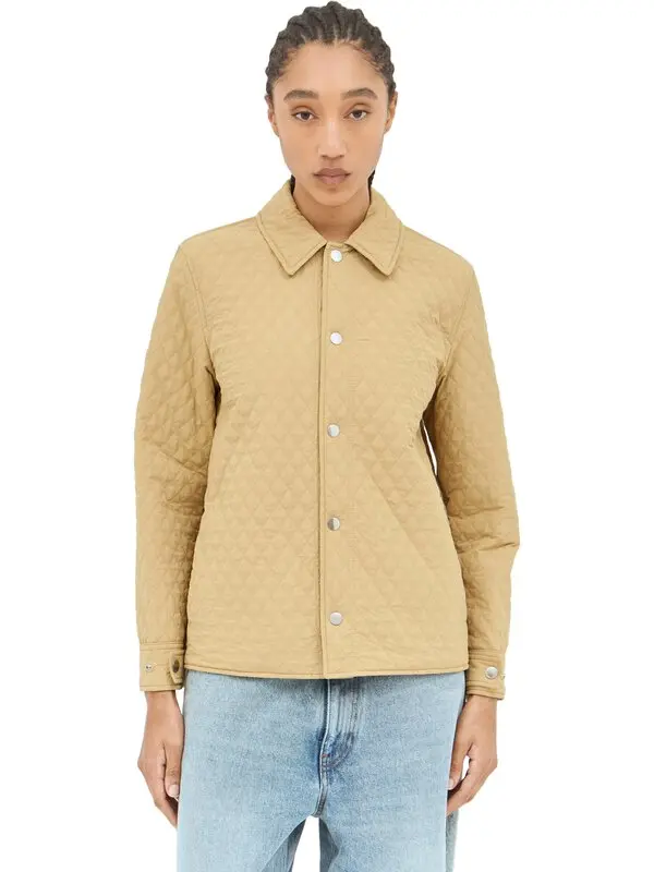 Burberry Reversible Quilted Nylon Jacket - Cream