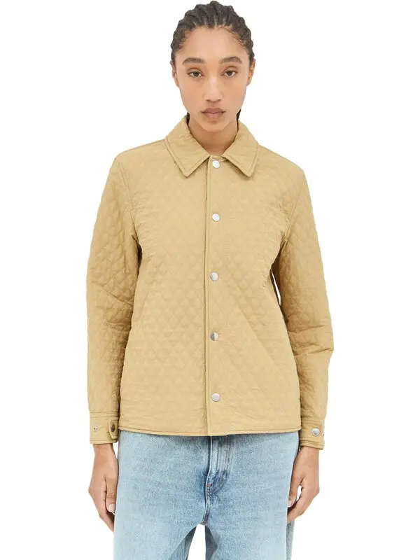 Burberry Reversible Quilted Nylon Jacket - Cream