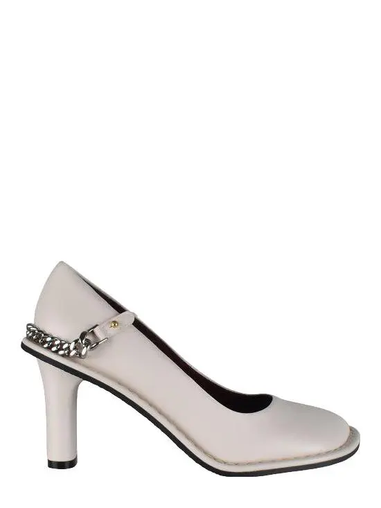 Stella McCartney Ryder Pumps With Chain Detail - White