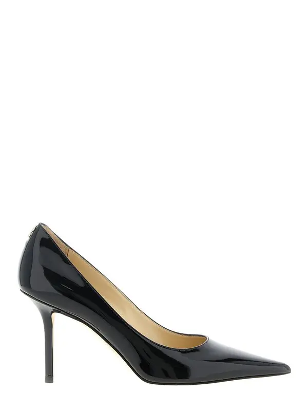 JIMMY CHOO Love 85 Patent Leather Pumps - Black