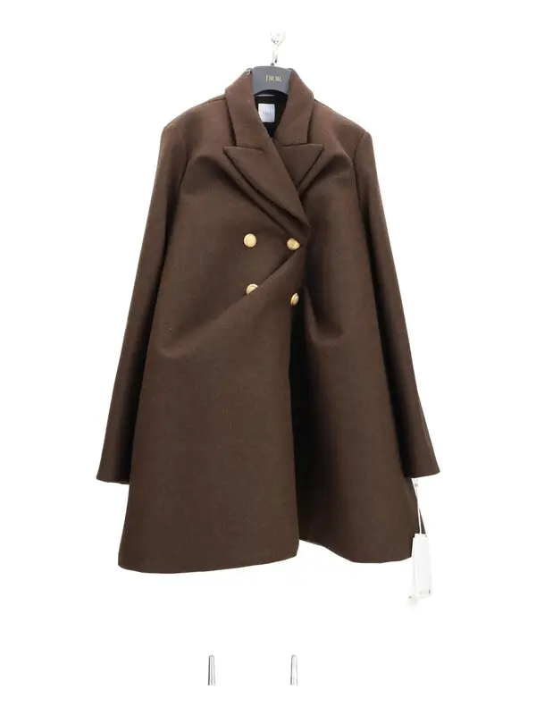 Dior Double Breasted Coat - Multicolor