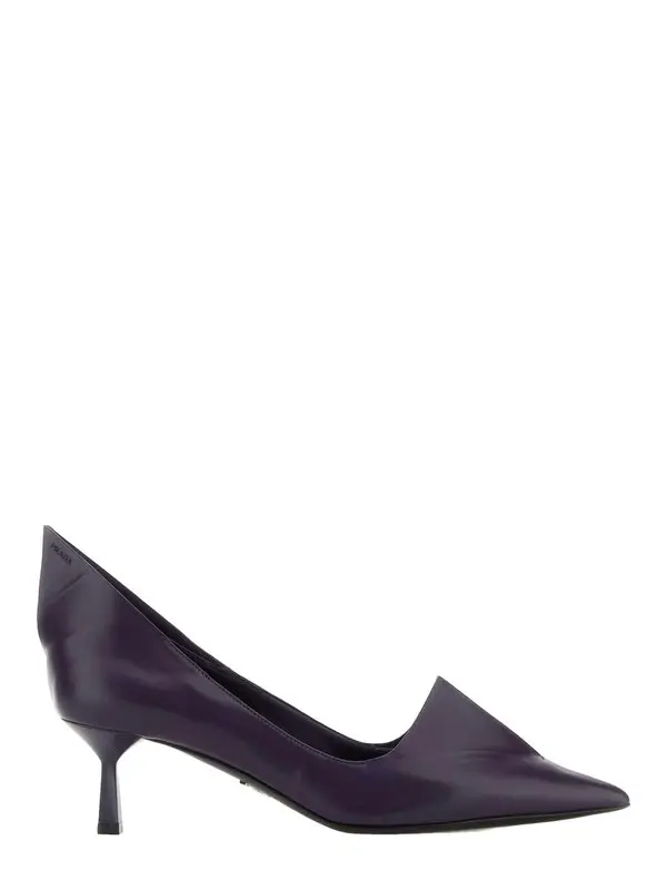 Prada Leather Pumps - Purple