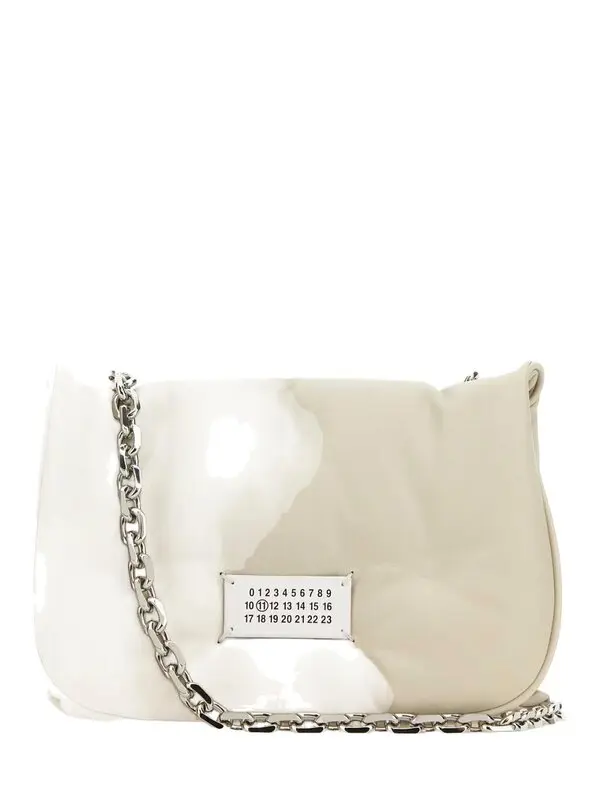 MAISON MARGIELA Small Glam Slam Flap Crossbody Bag - Gray
