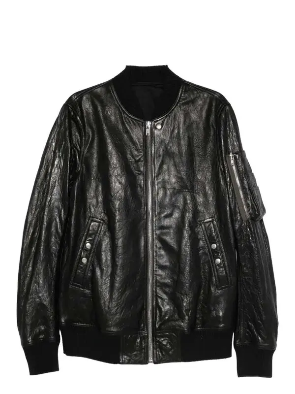 Rick Owens Classic Flight Bomber Jacket - Black