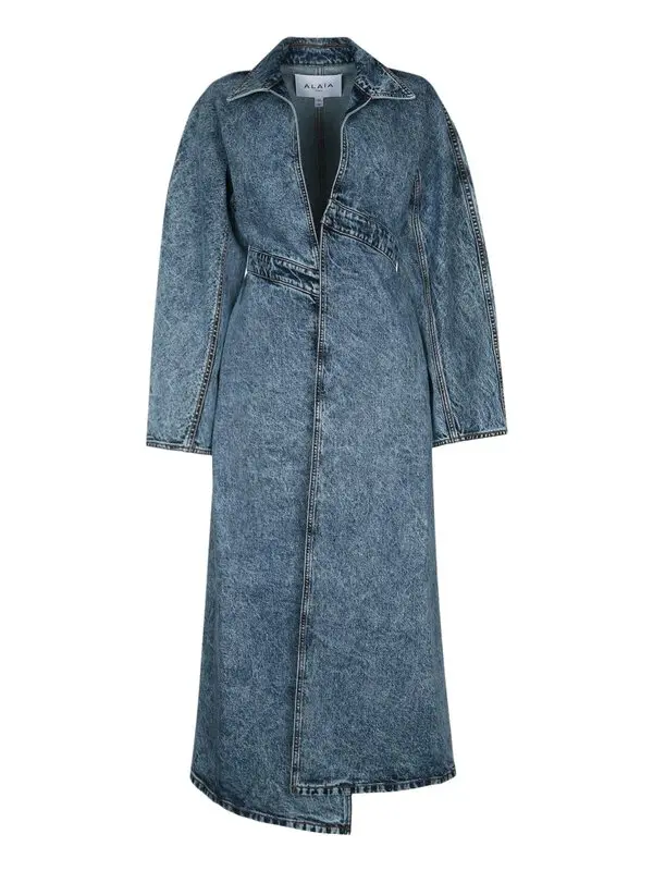 Alaïa Spiral Trench Coat - Multicolor