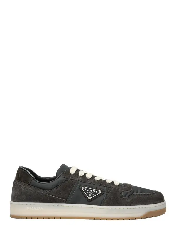 Prada Re-nylon And Suede Sneakers - Brown