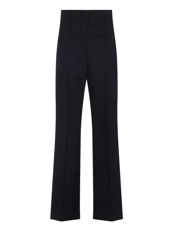 Prada Virgin Wool Pants - Blue
