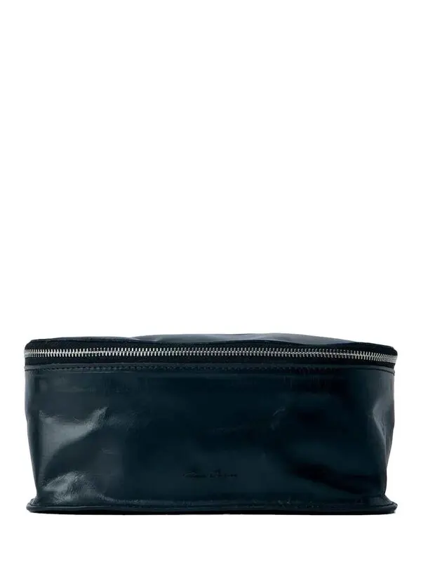 Rick Owens Leather Top Handle Bag - Black
