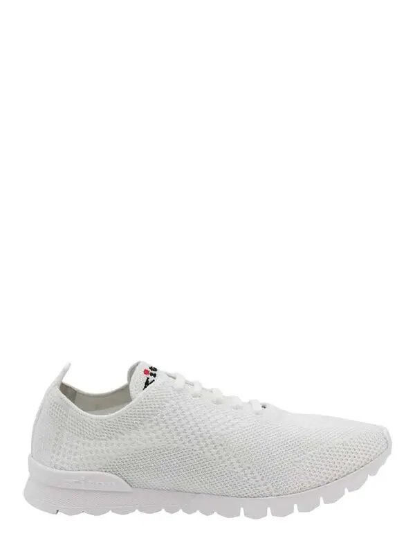 Kiton Fits Sneaker With Knit Fabric Upper - White