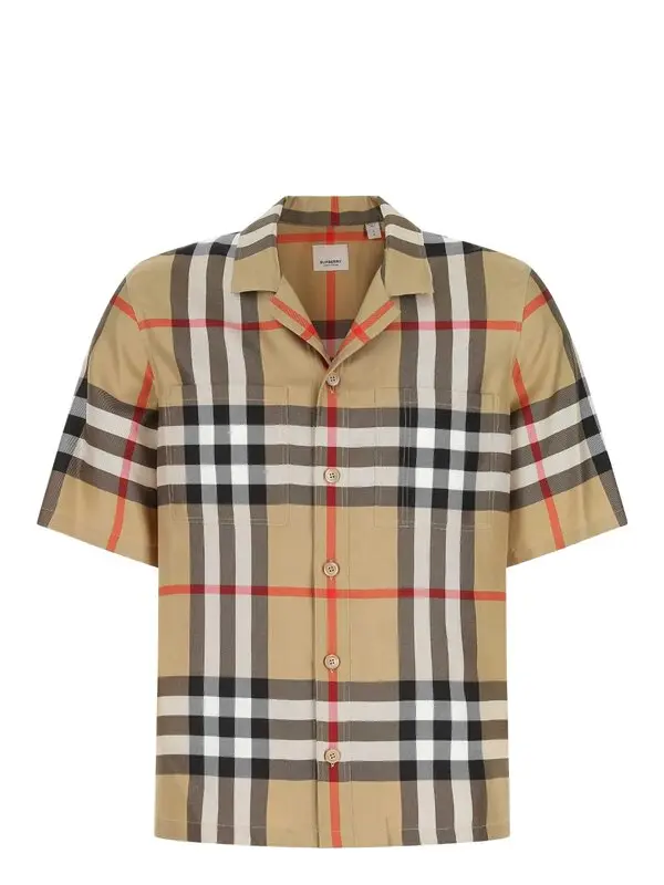 Burberry Embroidered Silk Shirt - Multicolor