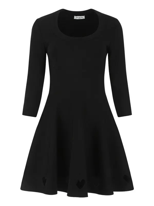 Alaïa Black Embellished Dress - Multicolor
