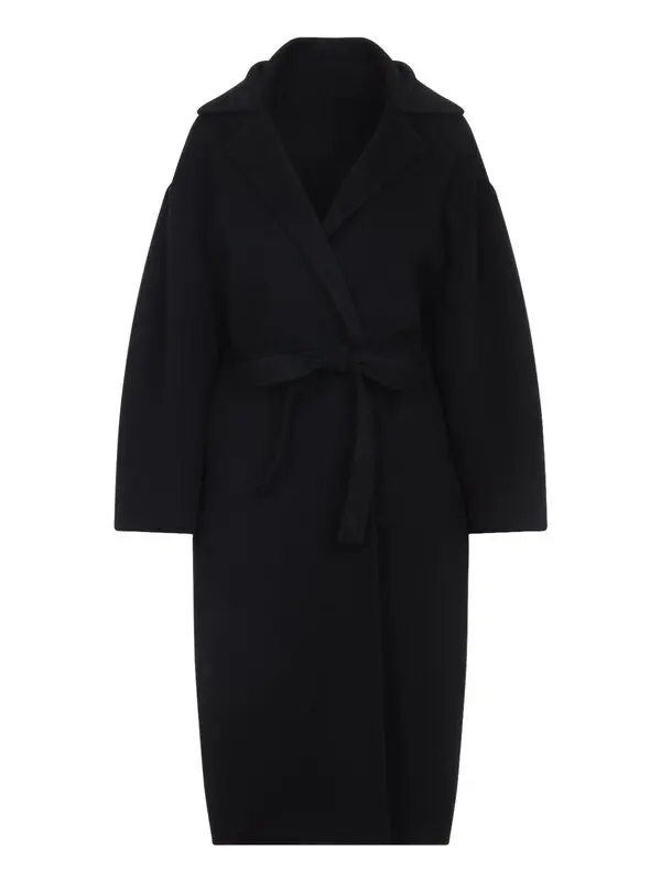 Alberta Ferretti Double-breasted Wool And Cashmere Coat - Black