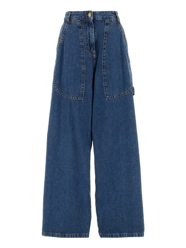 Etro Wide Leg Denim Jeans - Blue