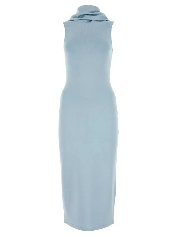 Alaïa Sleeveless Turtleneck Dress - Multicolor