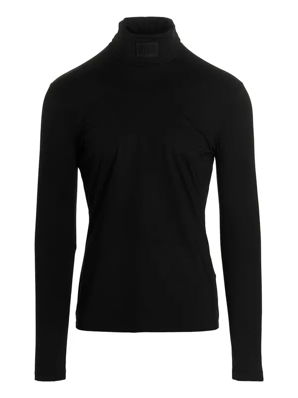 VTMNTS Logo Turtleneck Sweater - Black
