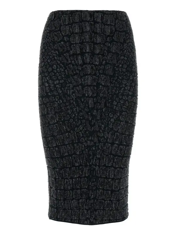 Alaïa Textured Pencil Skirt - Multicolor