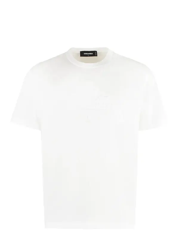Dsquared2 Cotton T-shirt With Back Logo Detail - White