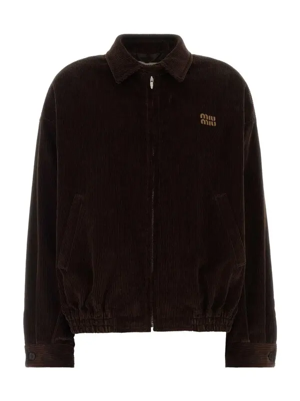 Miu Miu Corduroy Jacket - Brown