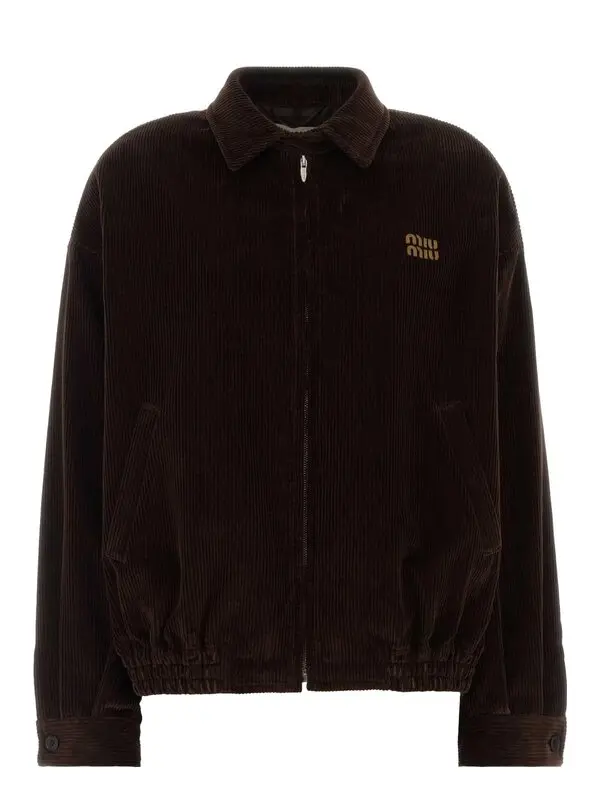 Miu Miu Corduroy Jacket - Brown
