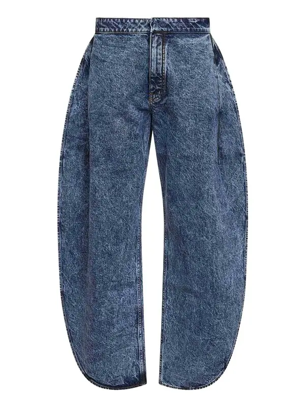 Alaïa Blue Snow Denim Petal Jeans - Multicolor