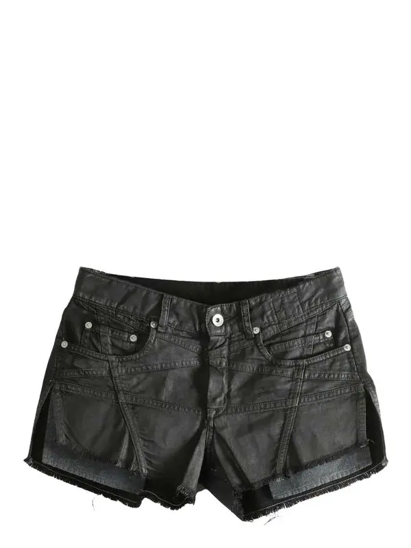 Rick Owens Fringed Shorts - Black