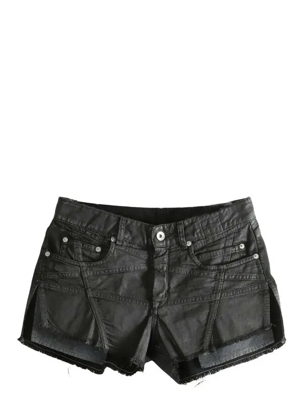 Rick Owens Fringed Shorts - Black