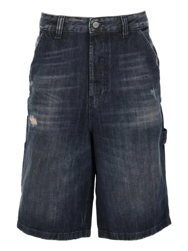 DIESEL® D-delivery-w-short Cotton Denim Shorts - Blue