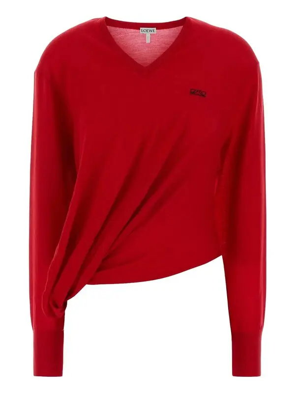 Loewe Wool Blend Sweater - Red