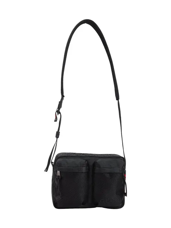 Gucci Nexus Shoulder Bag In Gg Nylon - Black