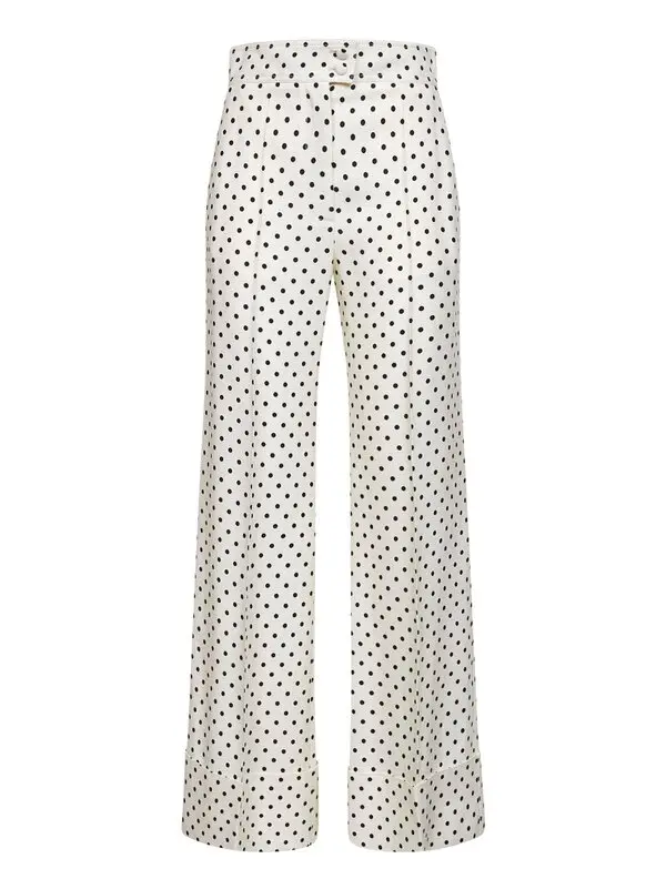 Valentino Garavani Birch And Black Plusdepois-printed Supergran Trousers - Multicolor