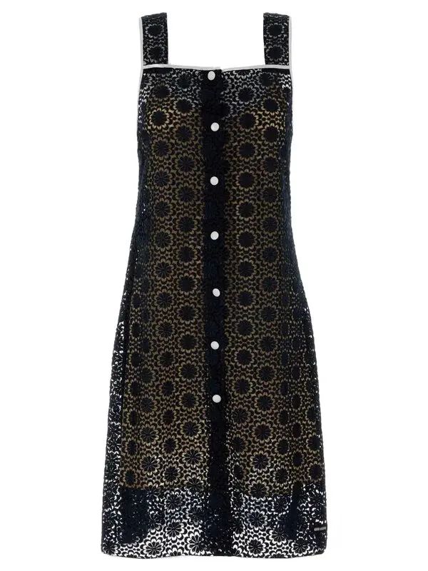 Miu Miu Macrame Lace Dress - Blue