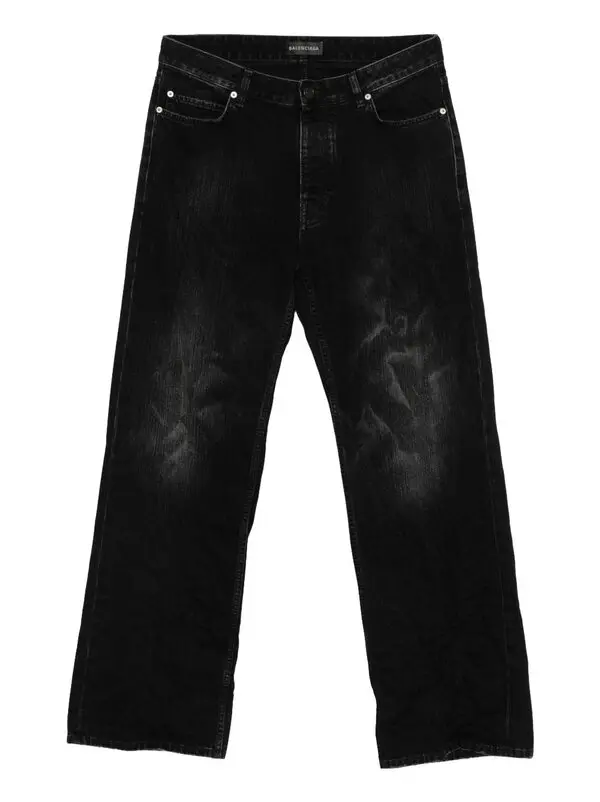 Balenciaga Distressed Denim Jeans - Multicolor