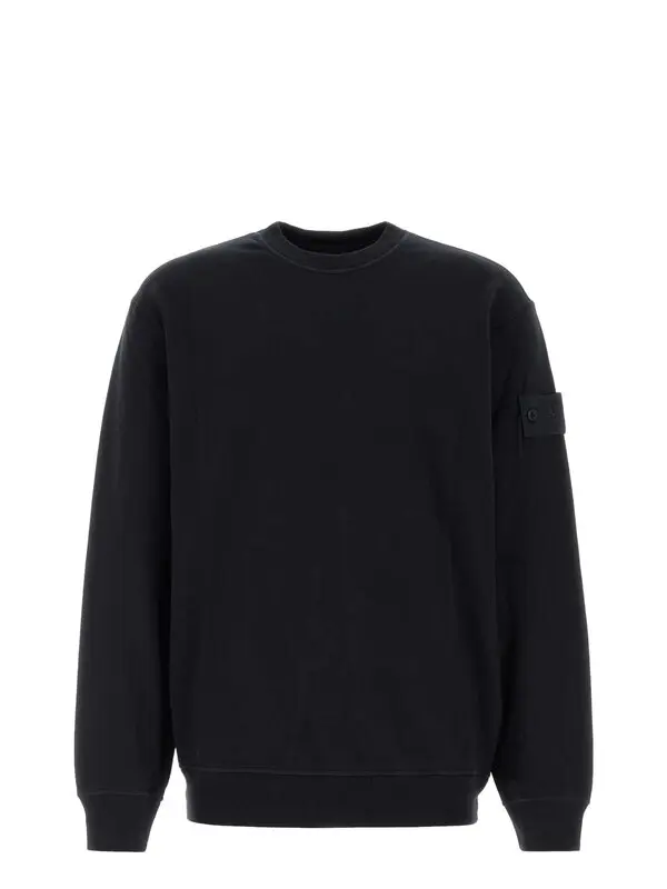 Stone Island Crewneck Sweatshirt With Logo Patch - Multicolor