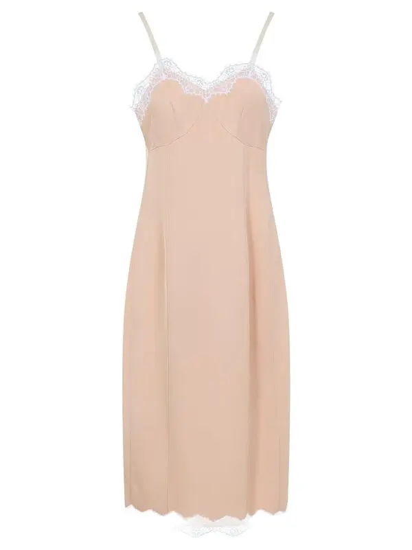 Carven Lingerie Viscose Midi Dress - Multicolor