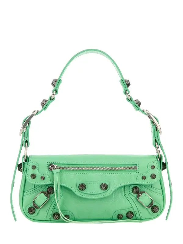 Balenciaga Light Leather Le Cagole Sling Xs Shoulder Bag - Green