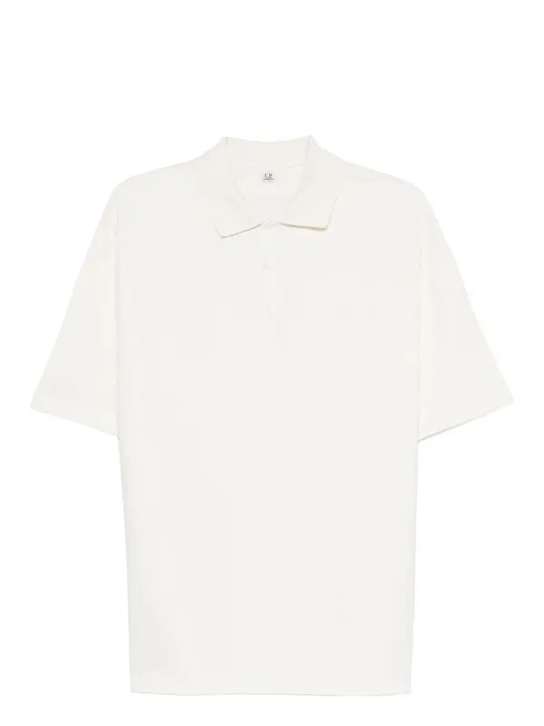 C.P. COMPANY Logo Cotton Polo Shirt - Multicolor