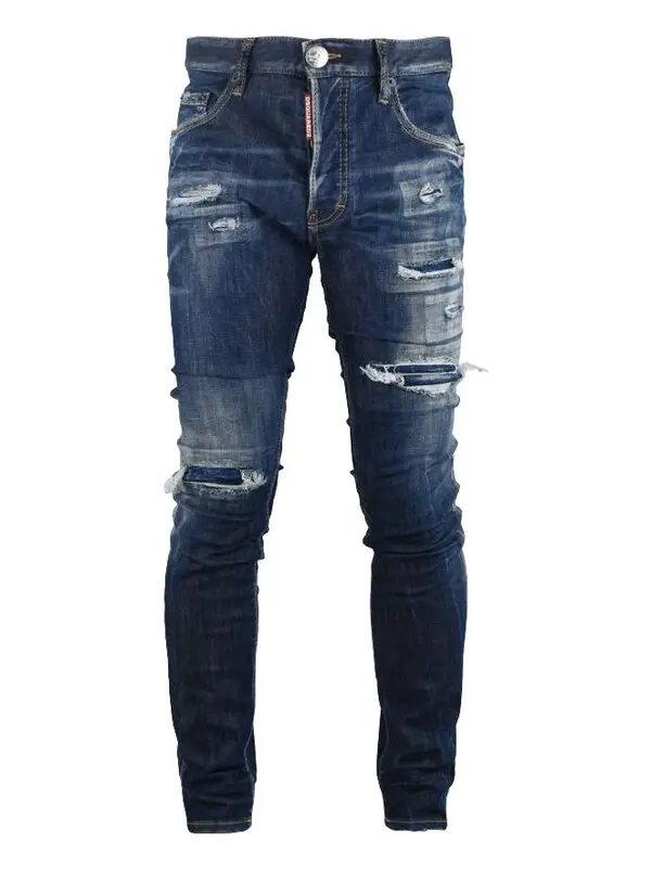 Dsquared2 Super Twinky Jean" Distressed Denim - Blue