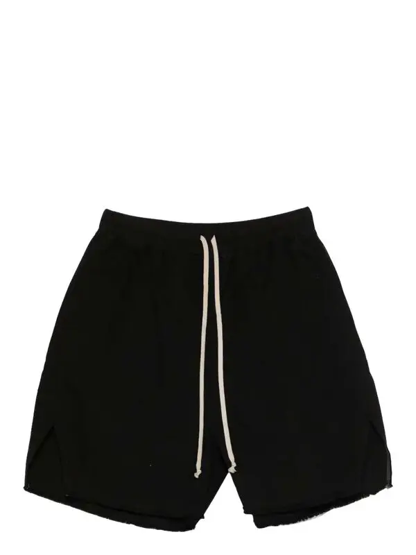 Rick Owens Cotton Drawstring Shorts - Black