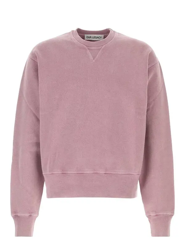 Our Legacy Antiqued Cotton Sweatshirt - Pink