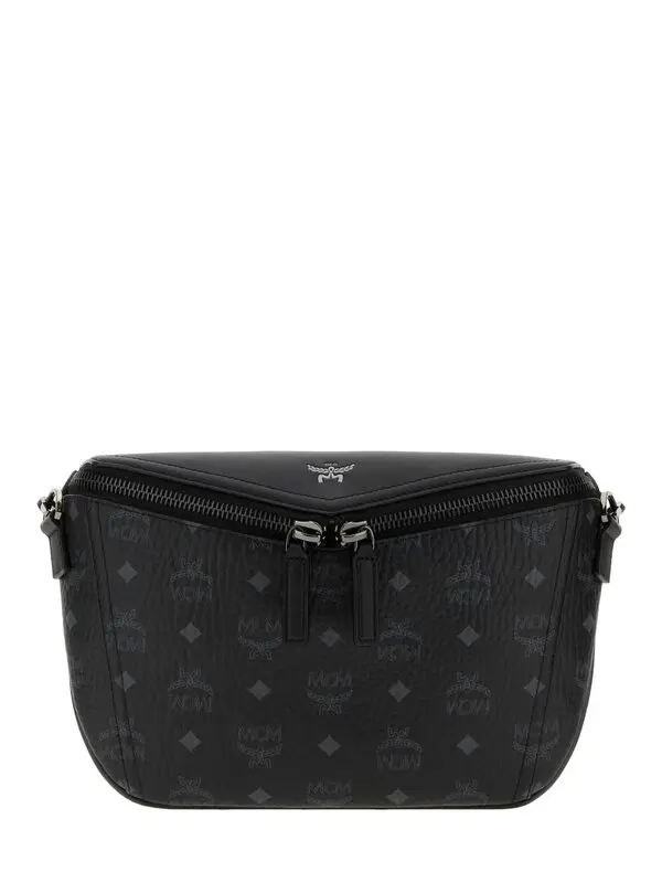 Mcm Printed Canvas Diamond Belt Bag - Multicolor