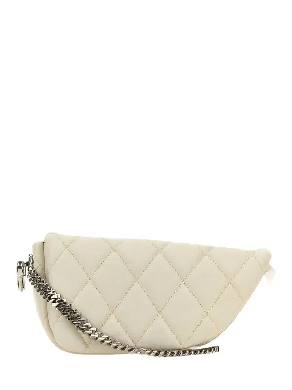 Burberry Quilted Lamb Leather Shoulder Bag - White