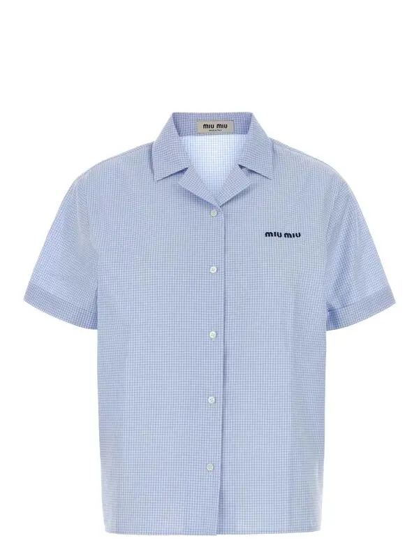 Miu Miu Embroidered Cotton Shirt - Multicolor
