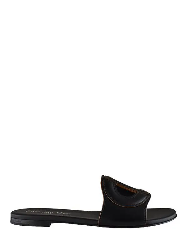 Dior D-club Flat Sandals - Black