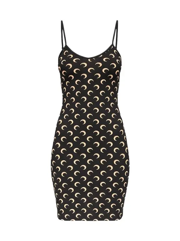 MARINE SERRE Moon Print Mini Dress - Multicolor